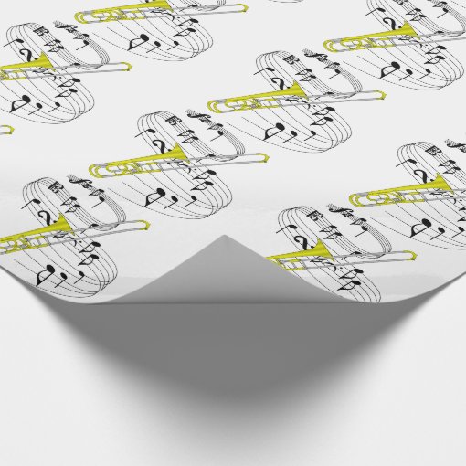 Trombone Wrapping Paper | Zazzle