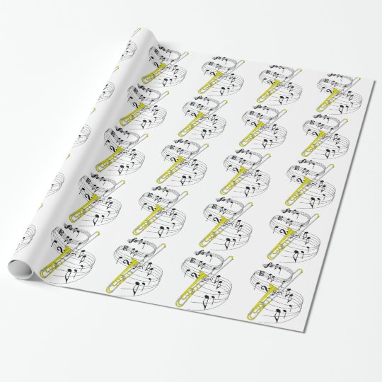 Trombone Wrapping Paper | Zazzle.com