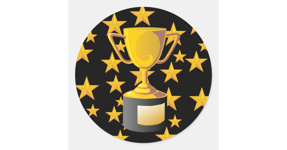 TROPHIES CLASSIC ROUND STICKER | Zazzle