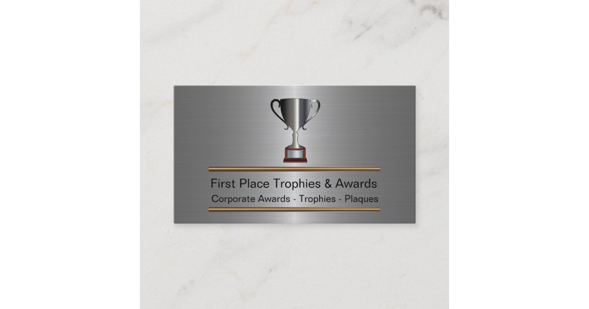 Trophy And Awards Business Cards | Zazzle