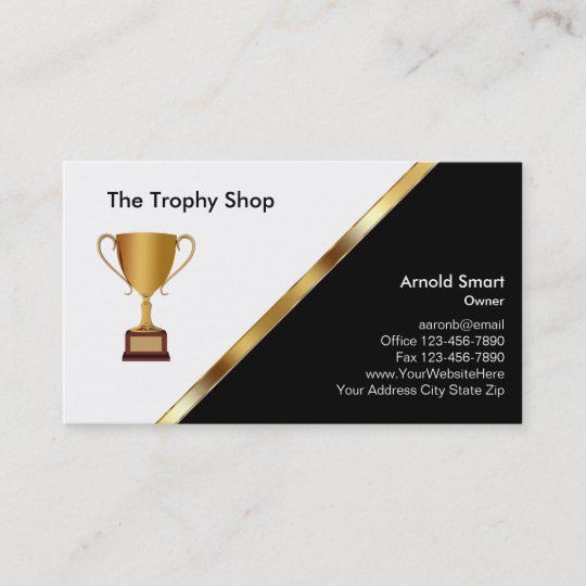 Trophy Awards Business Cards | Zazzle.com