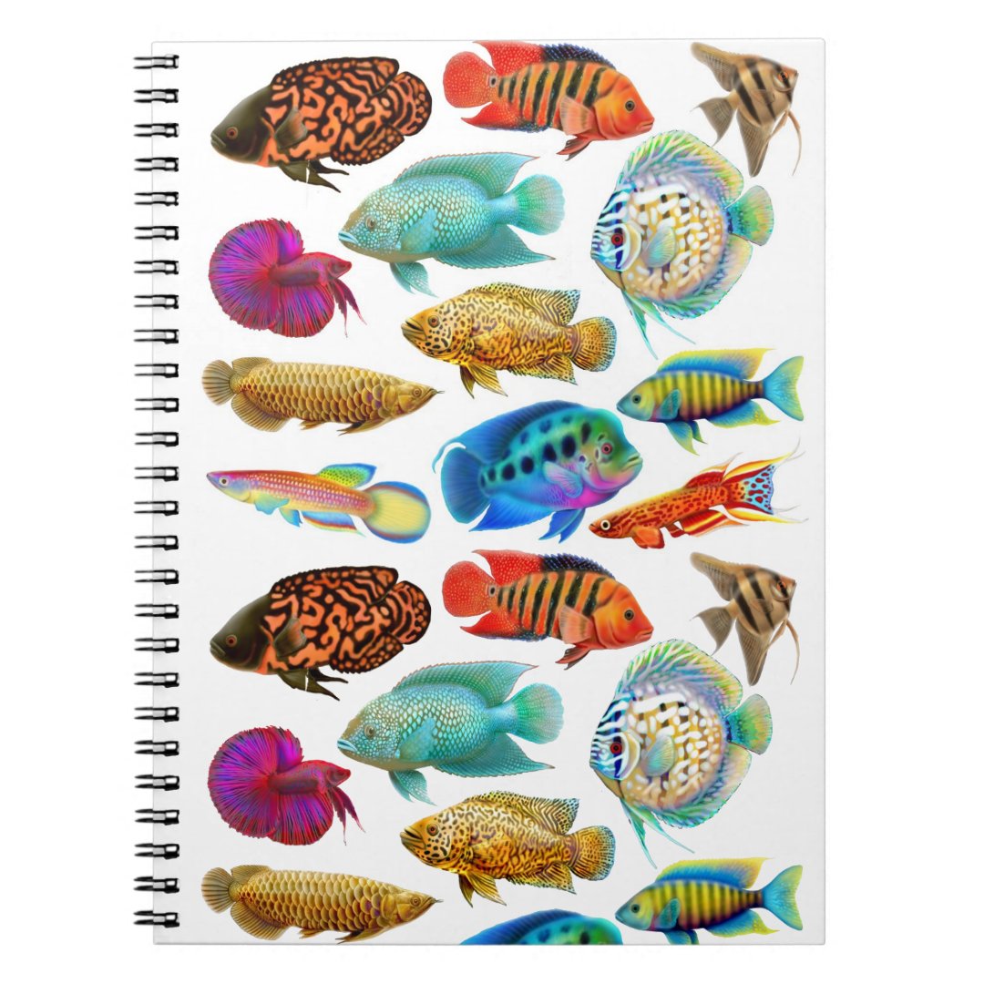 Tropical Aquarium Fish Notebook | Zazzle