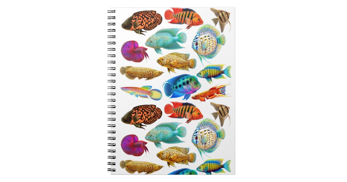 Tropical Aquarium Fish Notebook | Zazzle