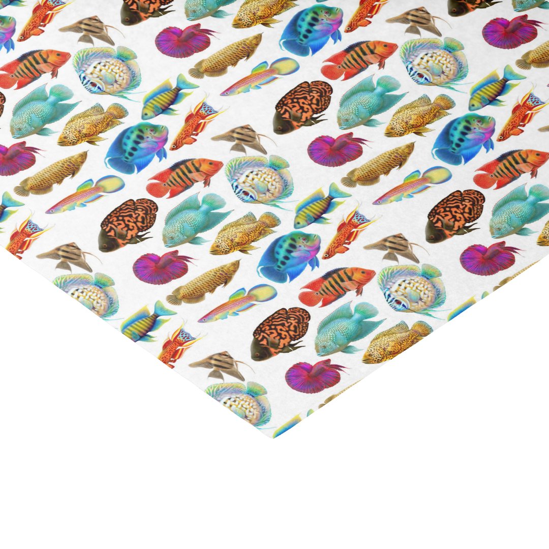 Tropical Aquarium Fish Tissue Paper | Zazzle