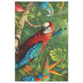 Tropical Background with Parrots Decoupage Tissue Paper | Zazzle