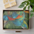 Tropical Background with Parrots Decoupage Tissue Paper | Zazzle