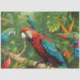 Tropical Background with Parrots Decoupage Tissue Paper | Zazzle