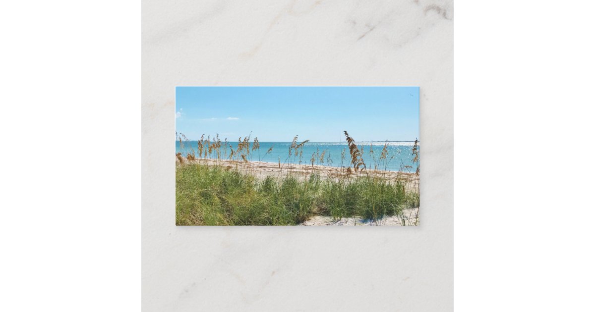 Tropical Beach Business Card | Zazzle.com