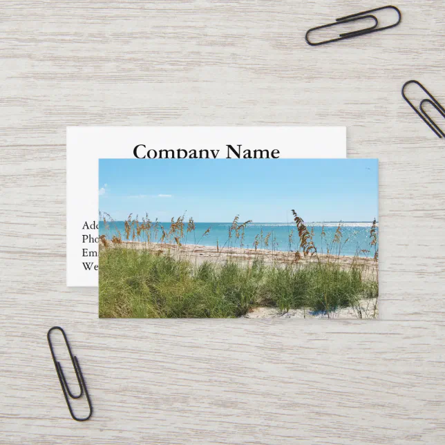 Tropical Beach Business Card | Zazzle