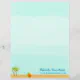 Tropical Beach Caribbean Vacation template Letterhead | Zazzle