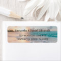 Tropical Beach Coastal Return Address Label | Zazzle