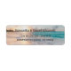 Tropical Beach Coastal Return Address Label | Zazzle