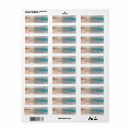 Tropical Beach Coastal Return Address Label | Zazzle