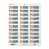 Tropical Beach Coastal Return Address Label | Zazzle