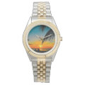 Tropical Beach Colorful SUNSET Ladies Sporty Watch | Zazzle