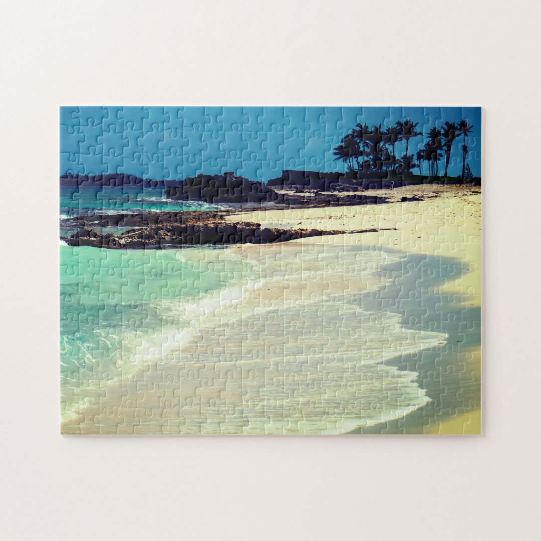 Tropical Beach Jigsaw Puzzle | Zazzle