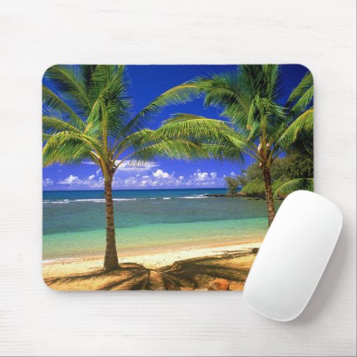 tropical beach mouse pad | Zazzle