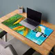 Tropical Beach Palm Tree Scene Desk Mat | Zazzle