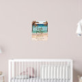 tropical beach party welcome sign poster | Zazzle