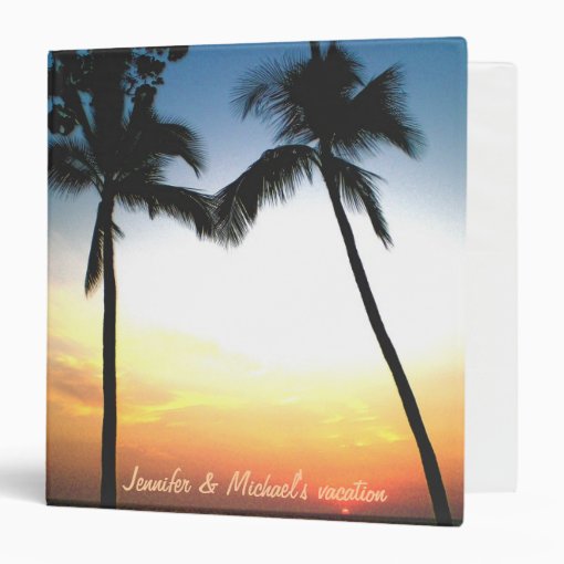 Tropical Beach Photo Album Binder | Zazzle
