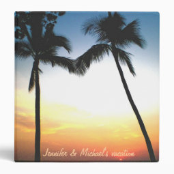 Tropical Beach Photo Album Binder | Zazzle