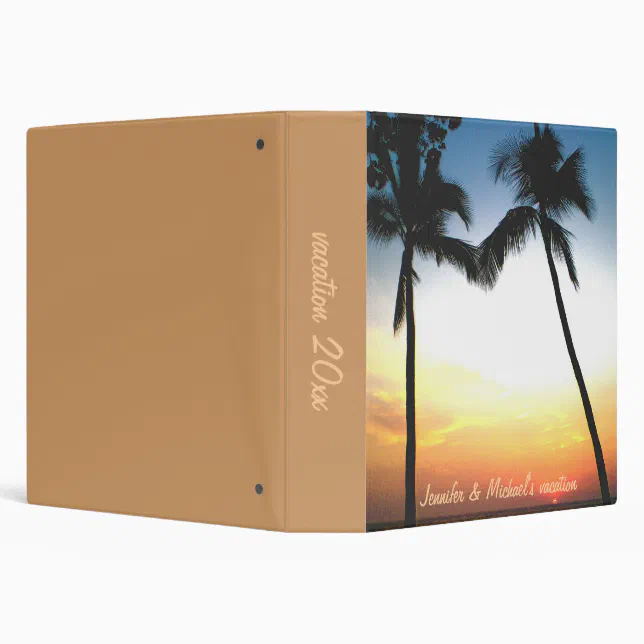 Tropical Beach Photo Album Binder | Zazzle