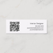 Tropical Beach QR code Abstract Sunset Mini Business Card | Zazzle