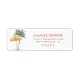 Tropical Beach Return Address Label | Zazzle