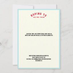 Tropical Beach Reunion Invitation Combination | Zazzle