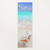 Tropical Beach, Sand Seashell Yoga Mat | Zazzle