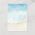 Tropical Beach Sea Ocean QR Code Details Wedding Enclosure Card | Zazzle
