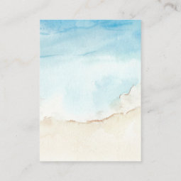 Tropical Beach Sea Ocean QR Code Details Wedding Enclosure Card | Zazzle