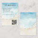 Tropical Beach Sea Ocean QR Code Details Wedding Enclosure Card | Zazzle