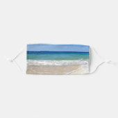 Tropical Beach Sea Ocean Waves or Your Photo Adult Cloth Face Mask | Zazzle