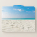Tropical Beach Sea Sand Sky & Summer Day File Folder | Zazzle
