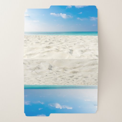 Tropical Beach Sea Sand Sky & Summer Day File Folder | Zazzle