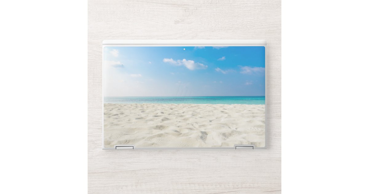 Tropical Beach Sea Sand Sky & Summer Day HP Laptop Skin | Zazzle
