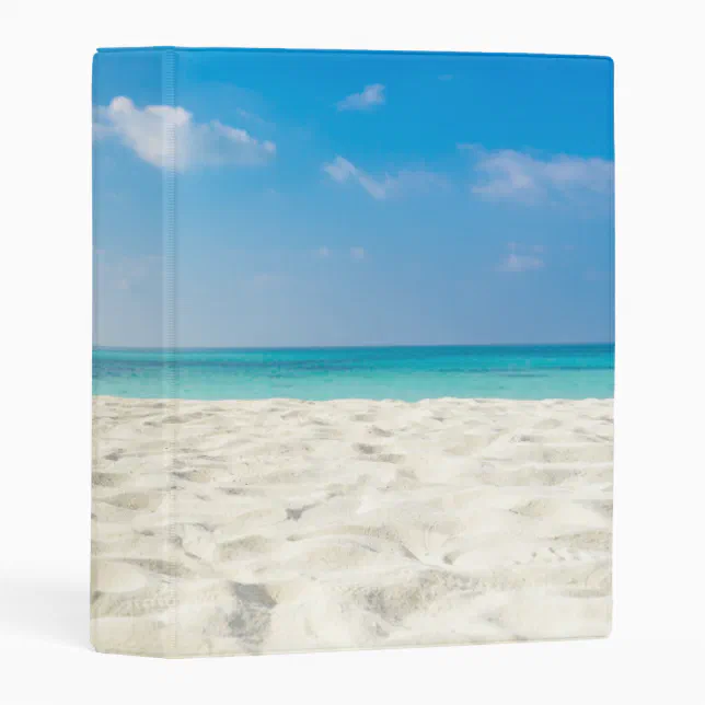 Tropical Beach Sea Sand Sky & Summer Day Mini Binder | Zazzle