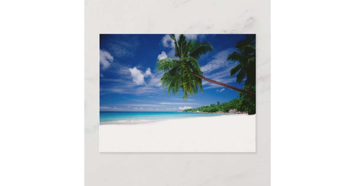 Tropical Beach | Seychelles Postcard | Zazzle