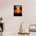 TROPICAL BEACH SUNSET 18X24 POSTER | Zazzle