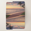 Tropical Beach,Sunset, Palm,Seashell File Folder | Zazzle