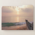 Tropical Beach Sunset,Plumeria File Folder | Zazzle