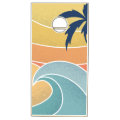 Tropical Beach Surfer Waves Palm Trees Sunshine Cornhole Set | Zazzle
