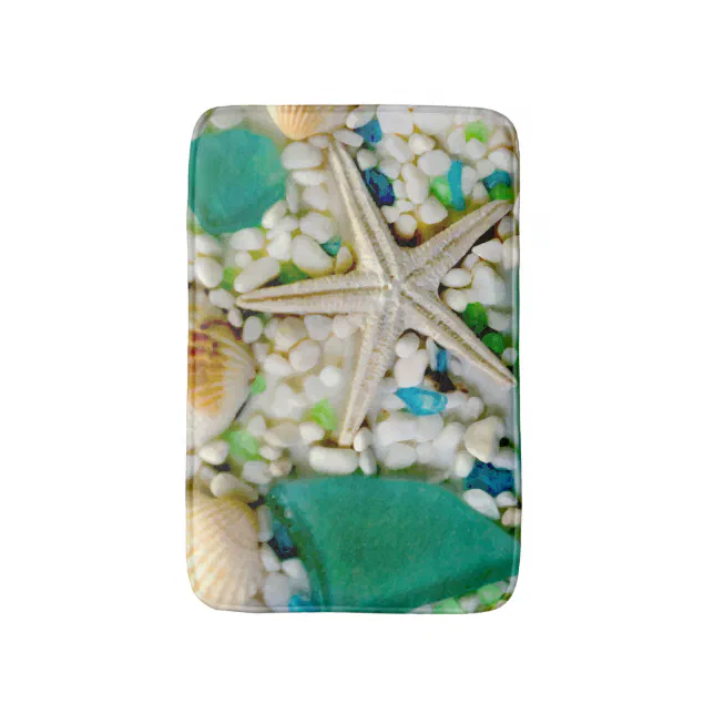 Tropical Beach Theme Bath Mat | Zazzle