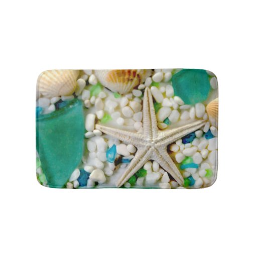 Tropical Beach Theme Bath Mat | Zazzle