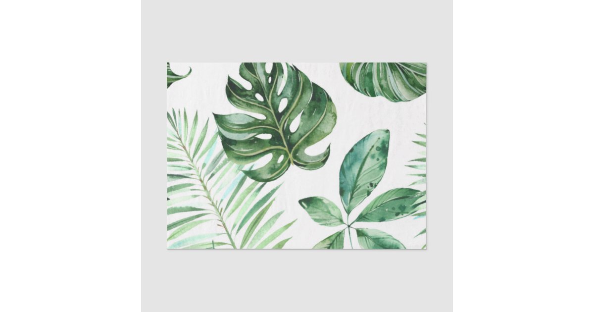 Tropical Beach Tissue Paper | Zazzle