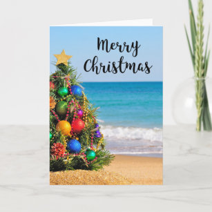 Beach Christmas Cards - Greeting & Photo Cards | Zazzle
