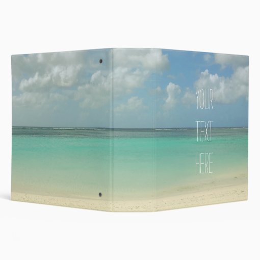 Tropical Beach Vacation Customizable Quote Binder | Zazzle
