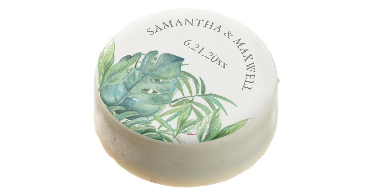 Tropical Beach Wedding Favor Oreo | Zazzle