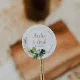 Tropical Beach Wedding Favor Sticker | Zazzle